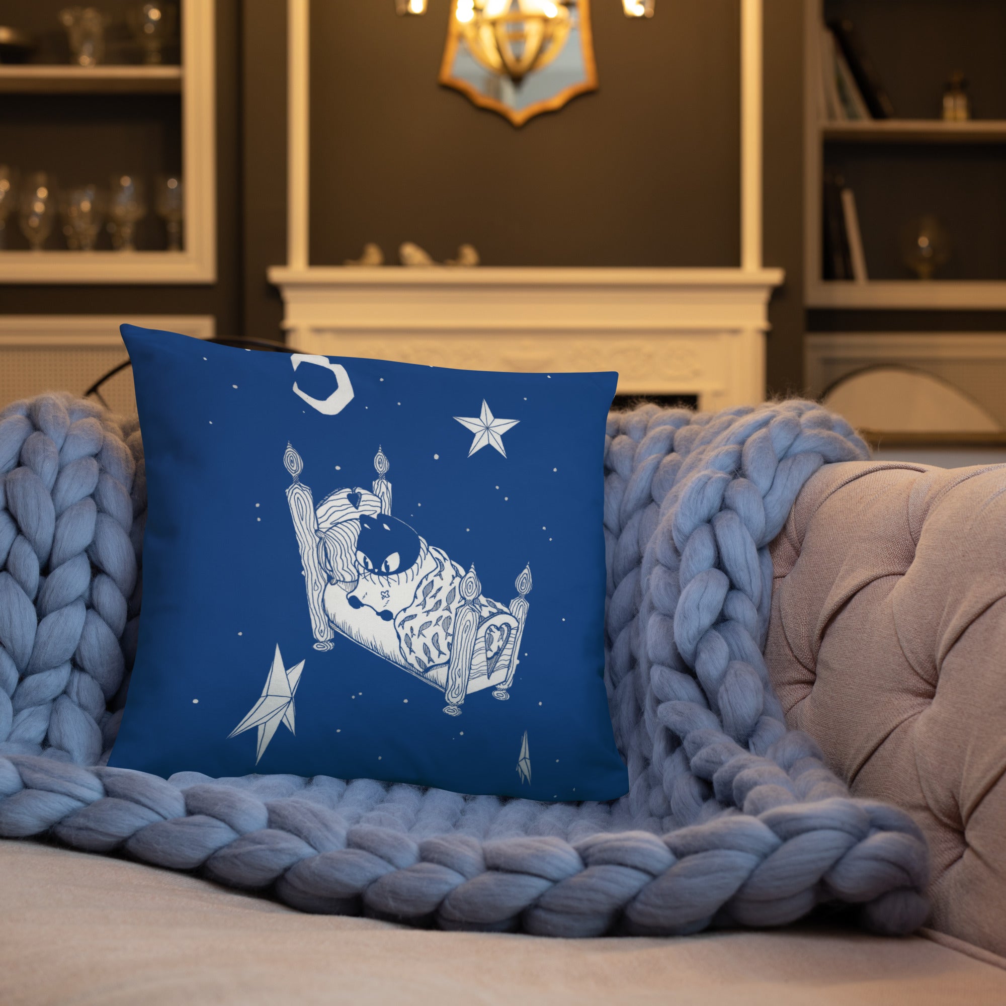 Cosmo Starbed Dreamer Pillow-Navy – Cozy Cosmo Studio