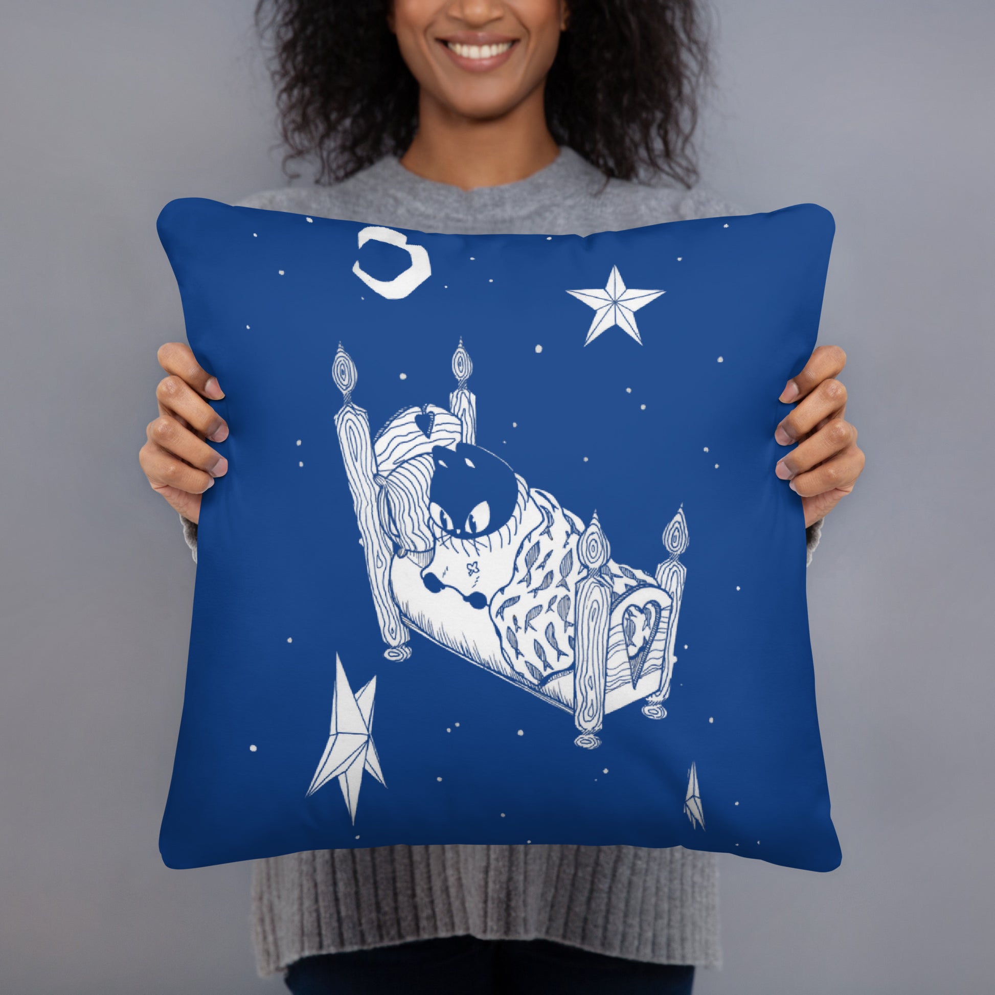 Cosmo Starbed Dreamer Pillow-Navy – Cozy Cosmo Studio